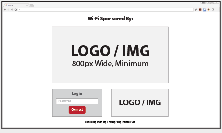 Smart City Networks - Wi-Fi Splash Page Design